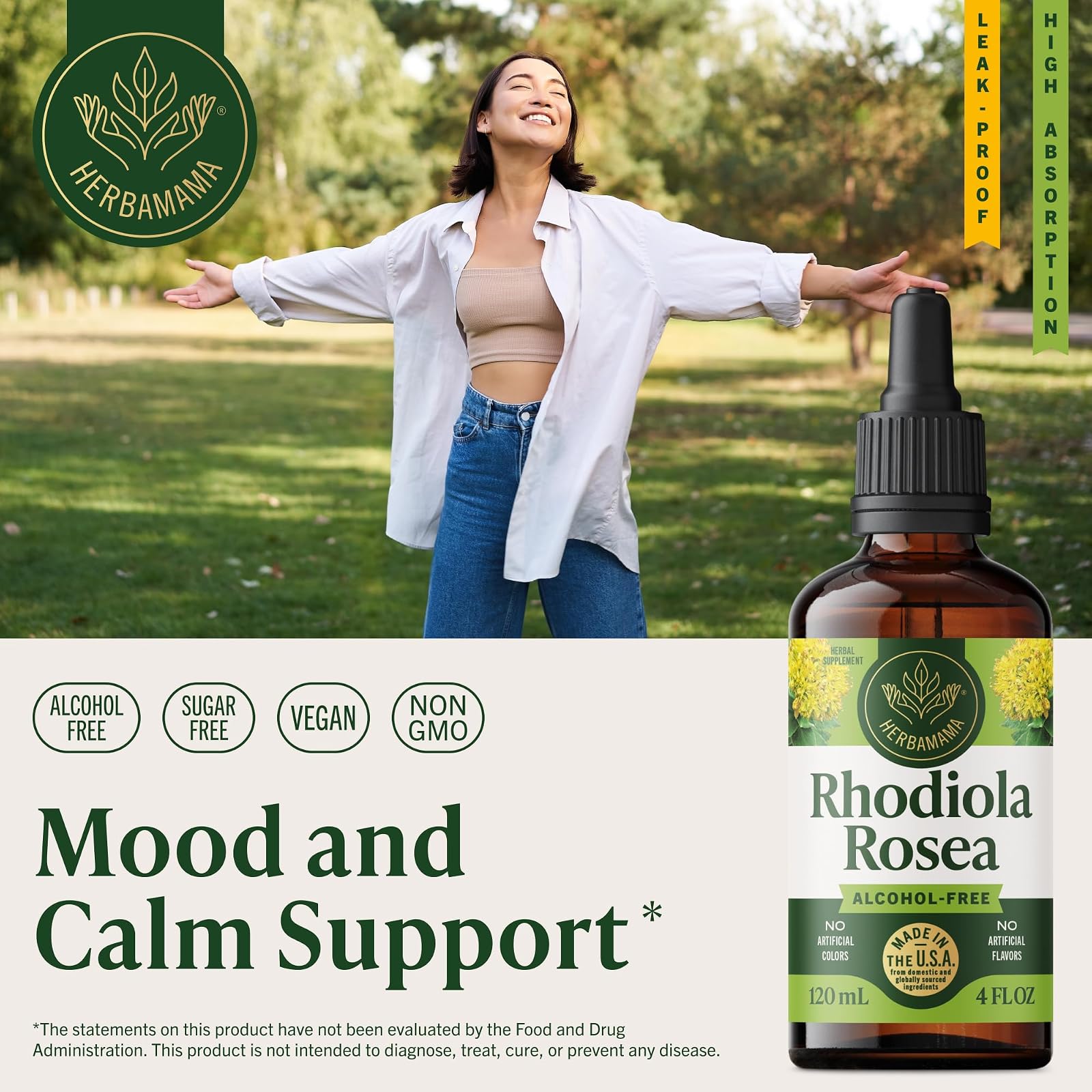 Natural stress relief Rhodiola extract