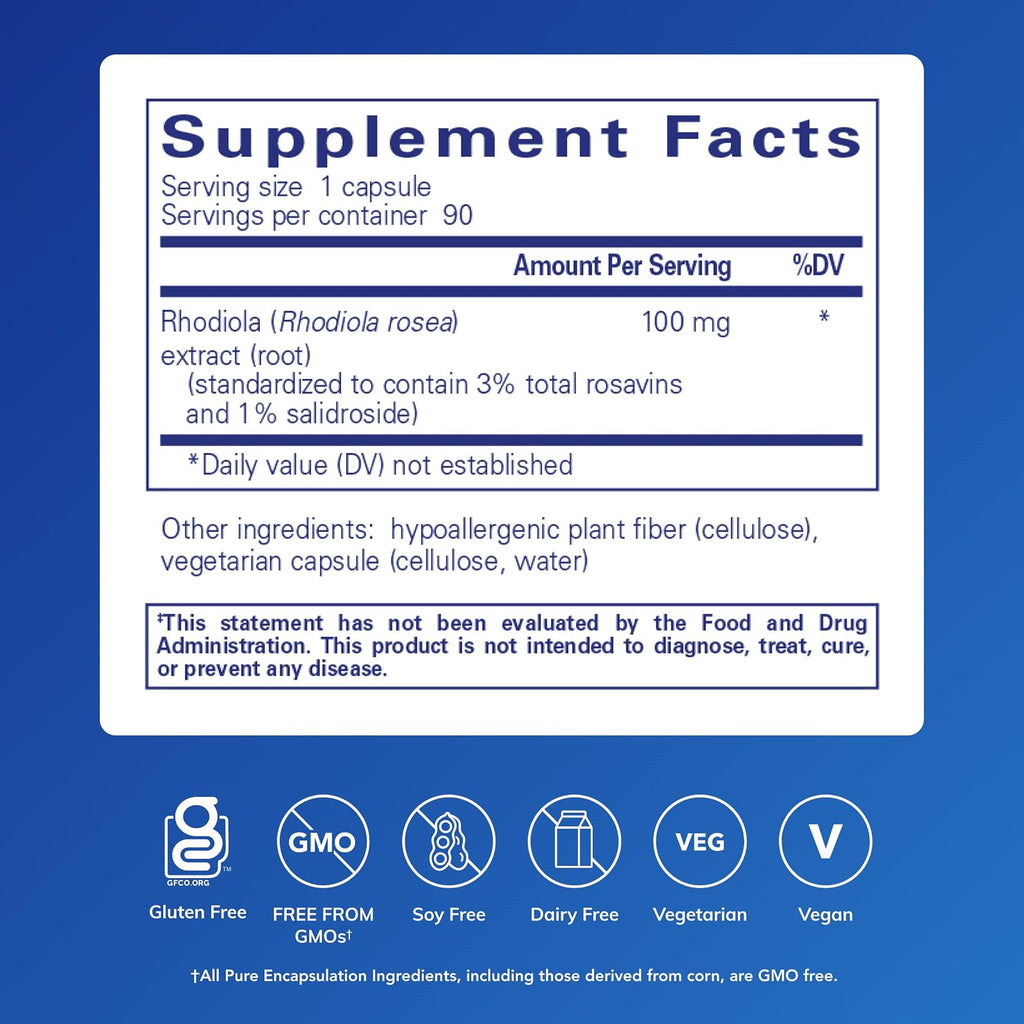 natural stress relief rhodiola supplement