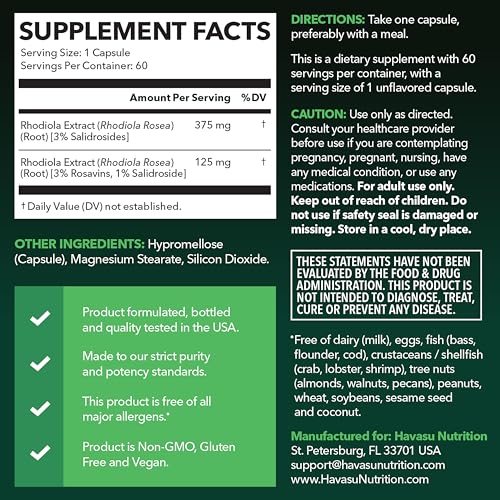 natural stress relief rhodiola