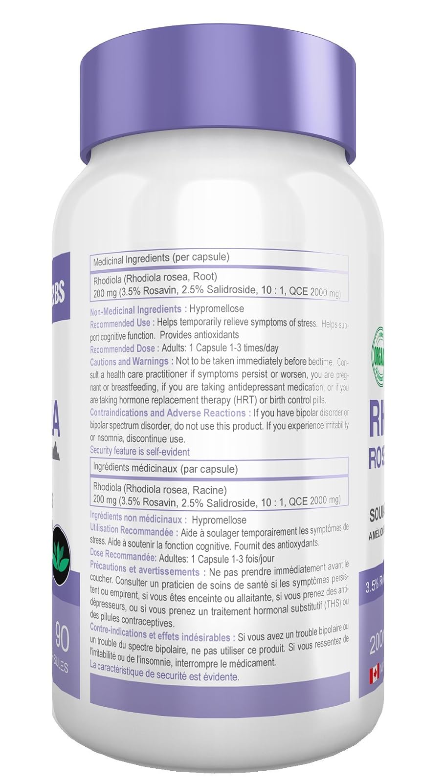 natural stress relief rhodiola
