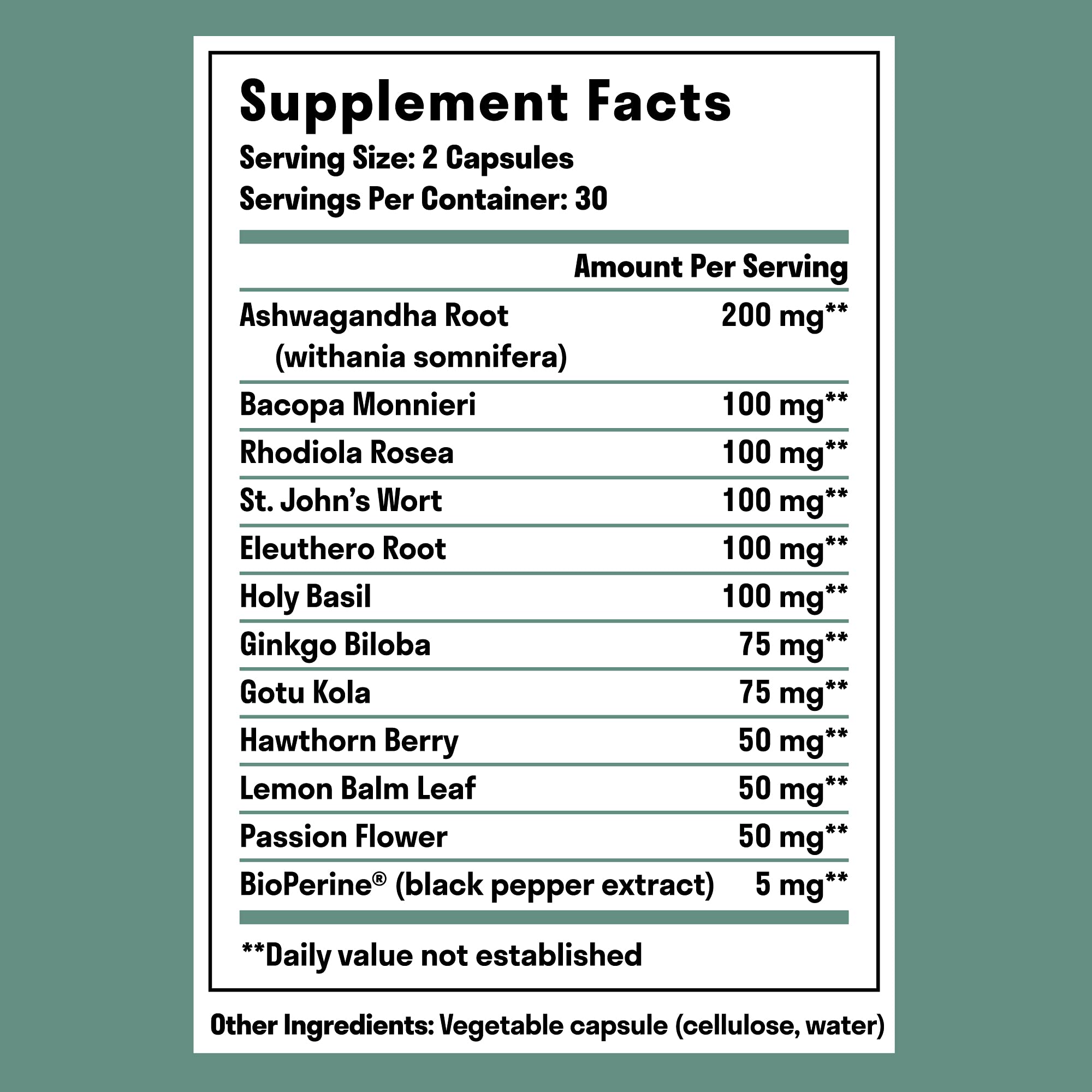 natural stress relief supplement