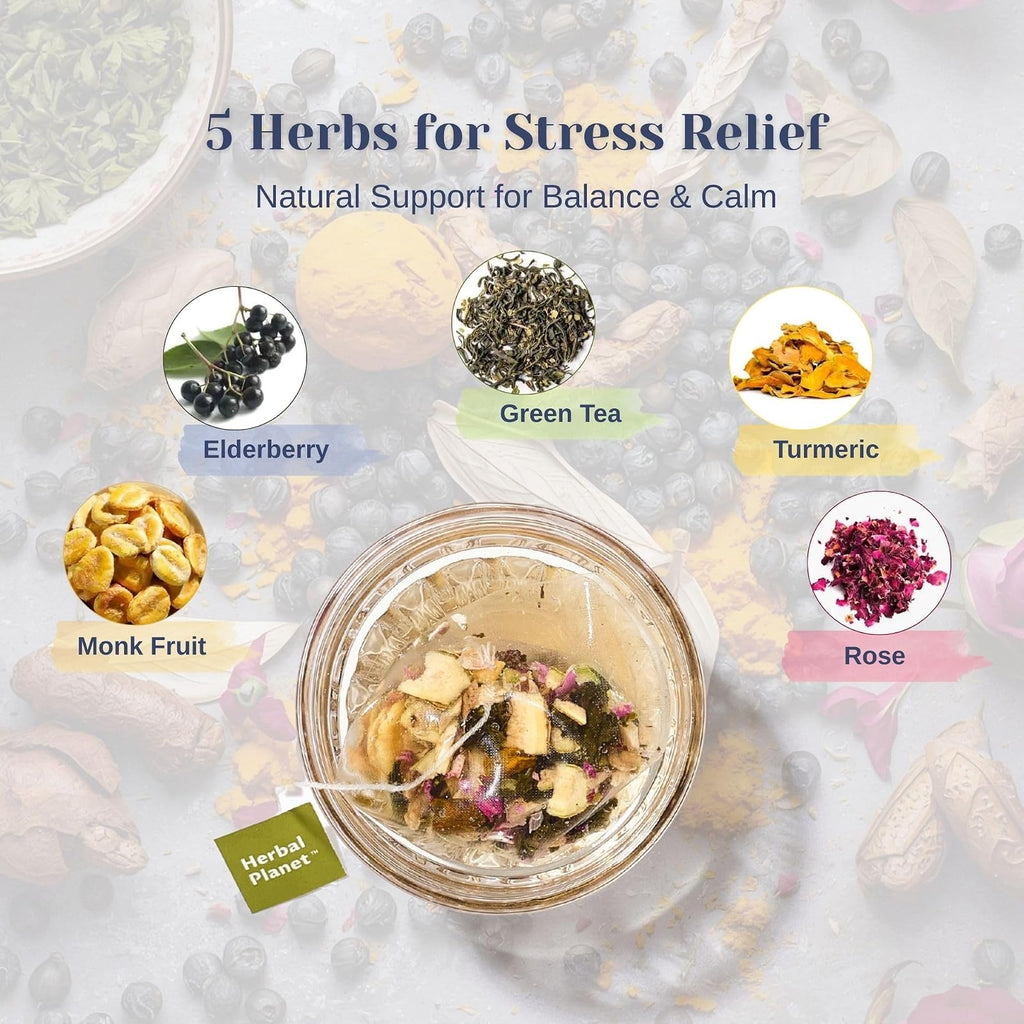 natural stress relief tea blend