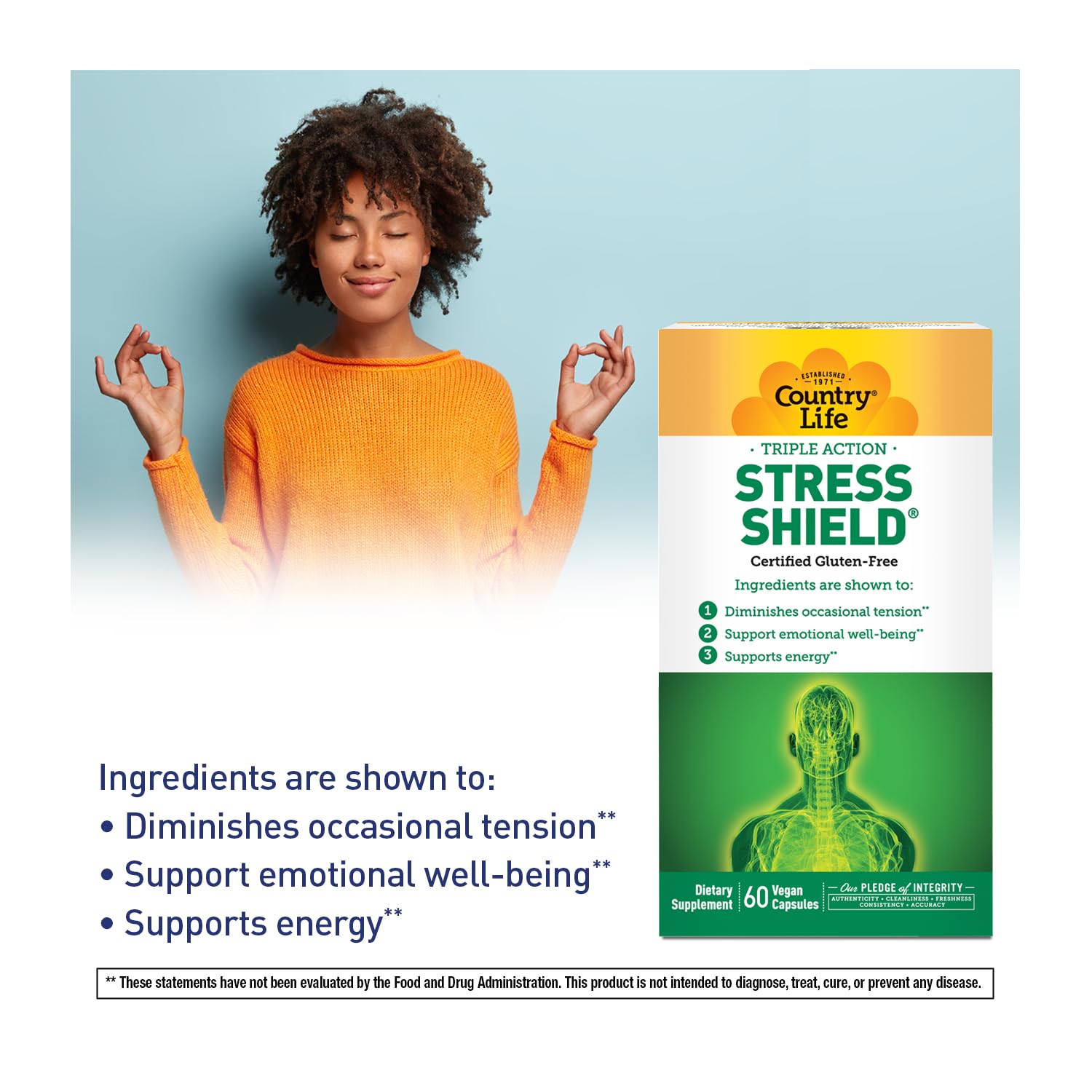 natural stress relief vitamin blend