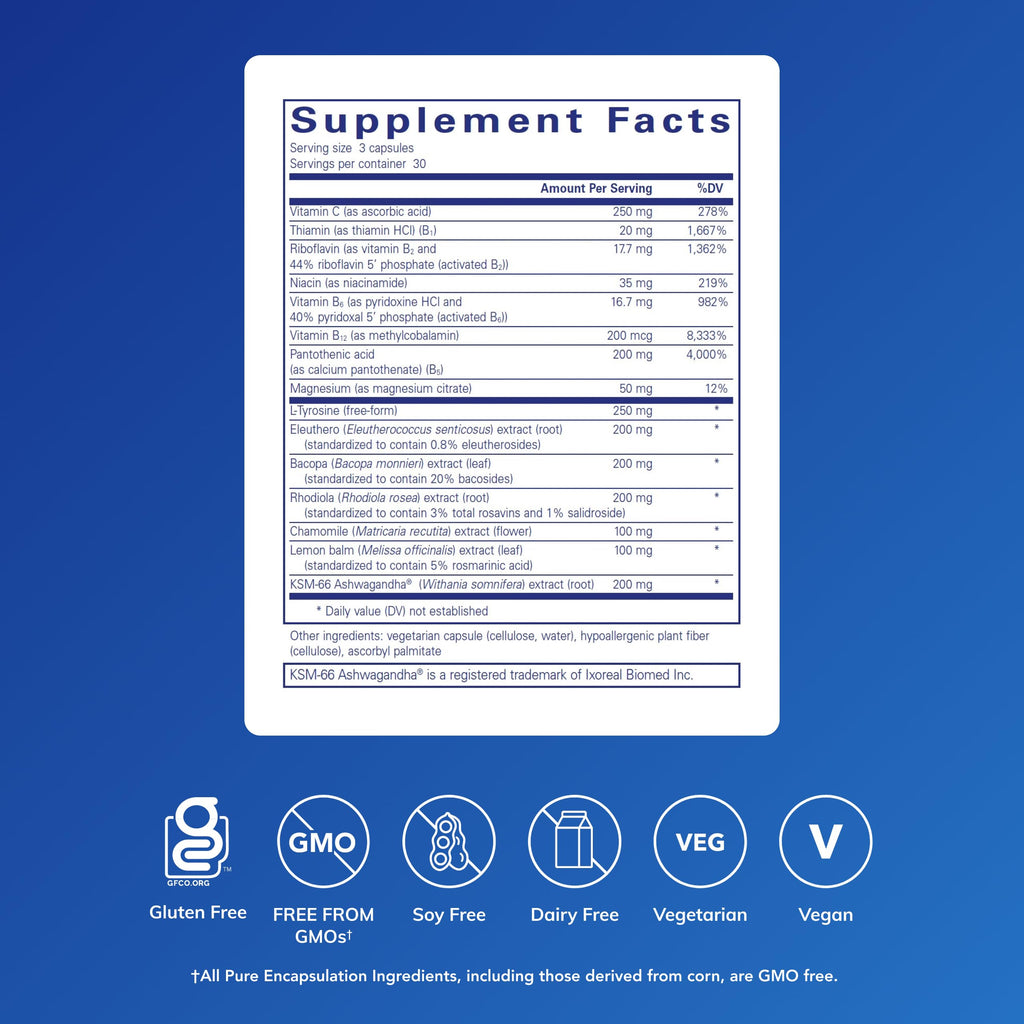natural stress relief vitamin capsules