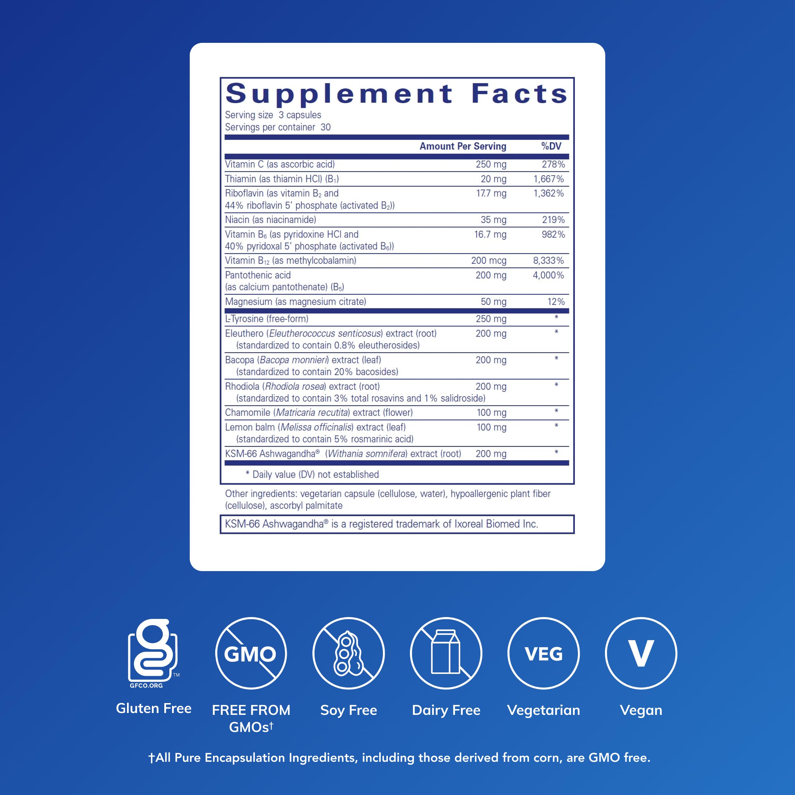 natural stress relief vitamin capsules