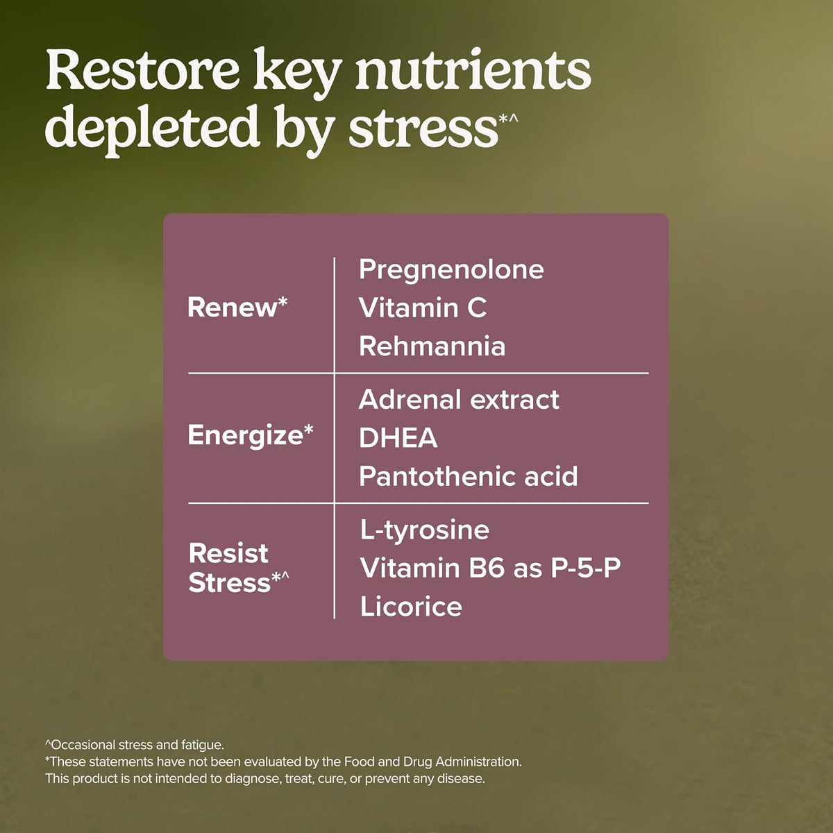 natural stress relief with Adrenaplex