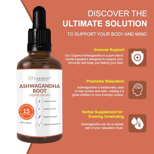 natural stress relief with ashwagandha drops