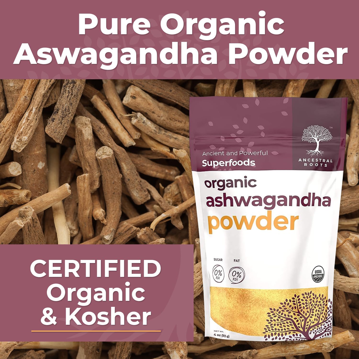 Natural stress relief with Ashwagandha powder