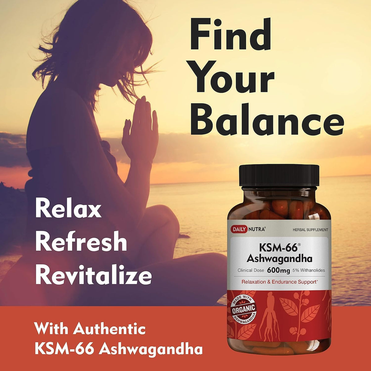 Natural stress relief with Ashwagandha