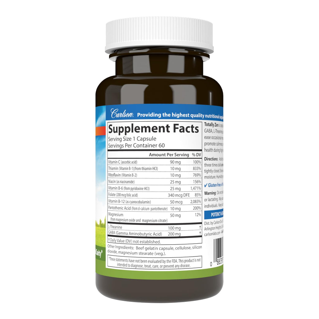 Natural stress relief with Carlson supplements