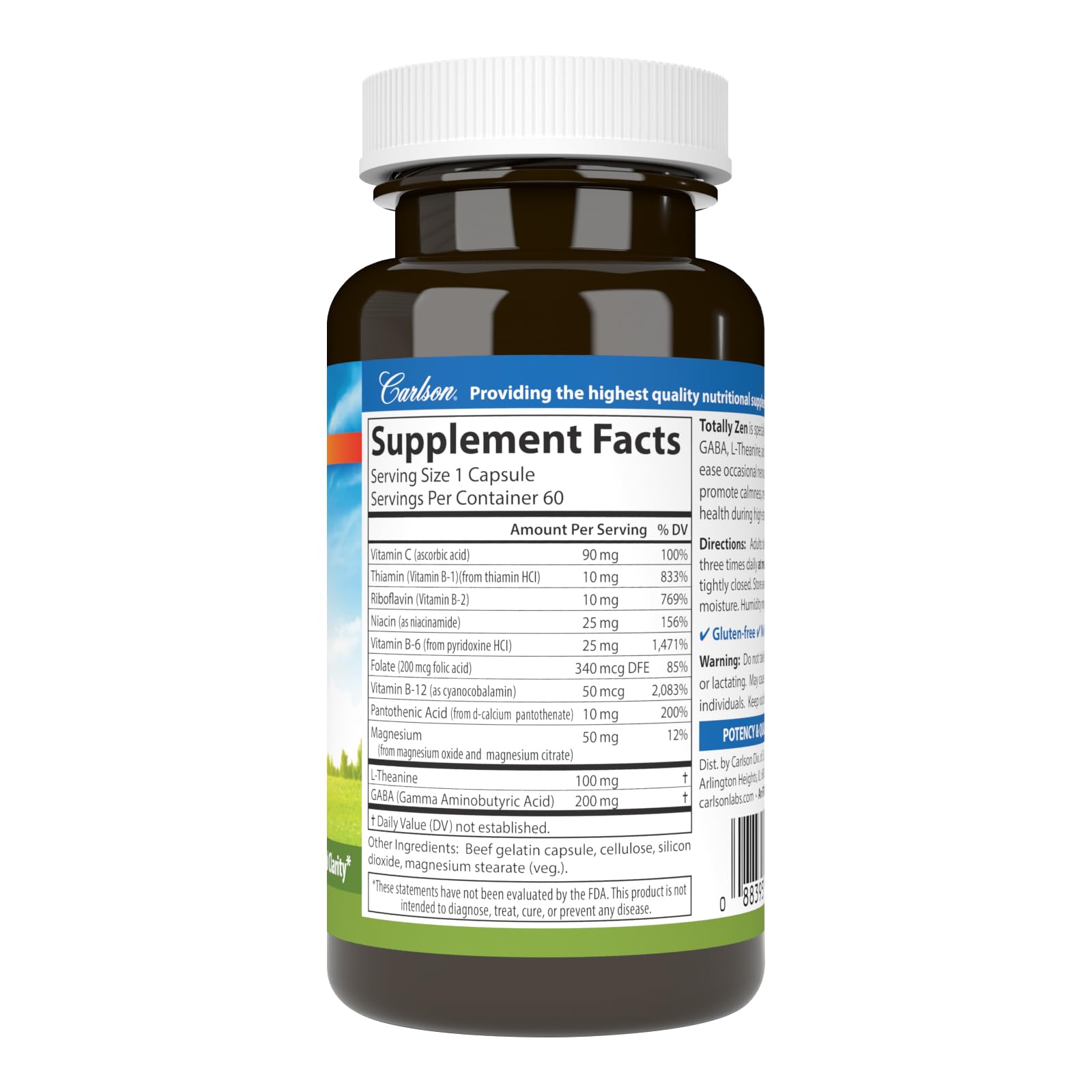 Natural stress relief with Carlson supplements