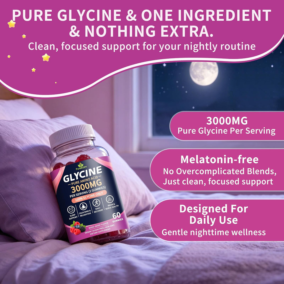 Natural stress relief with Glycine