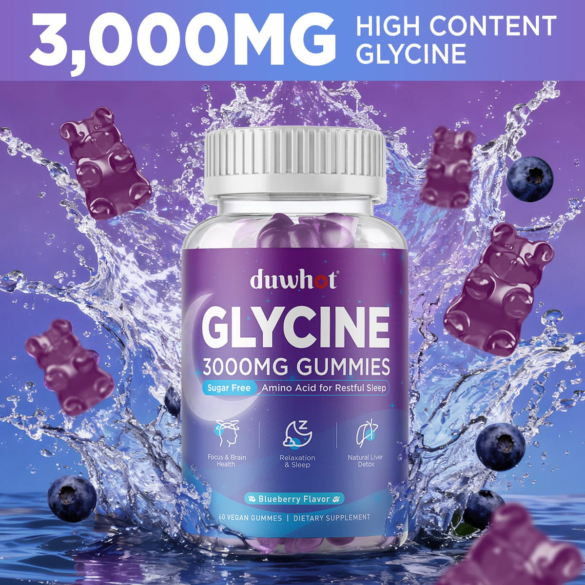 Natural stress relief with glycine