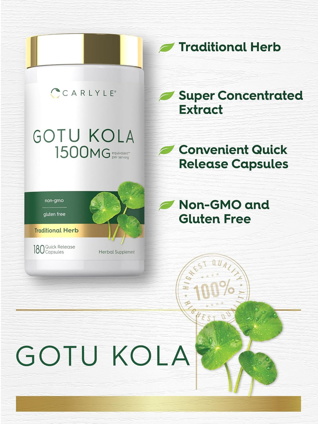 Natural stress relief with Gotu Kola