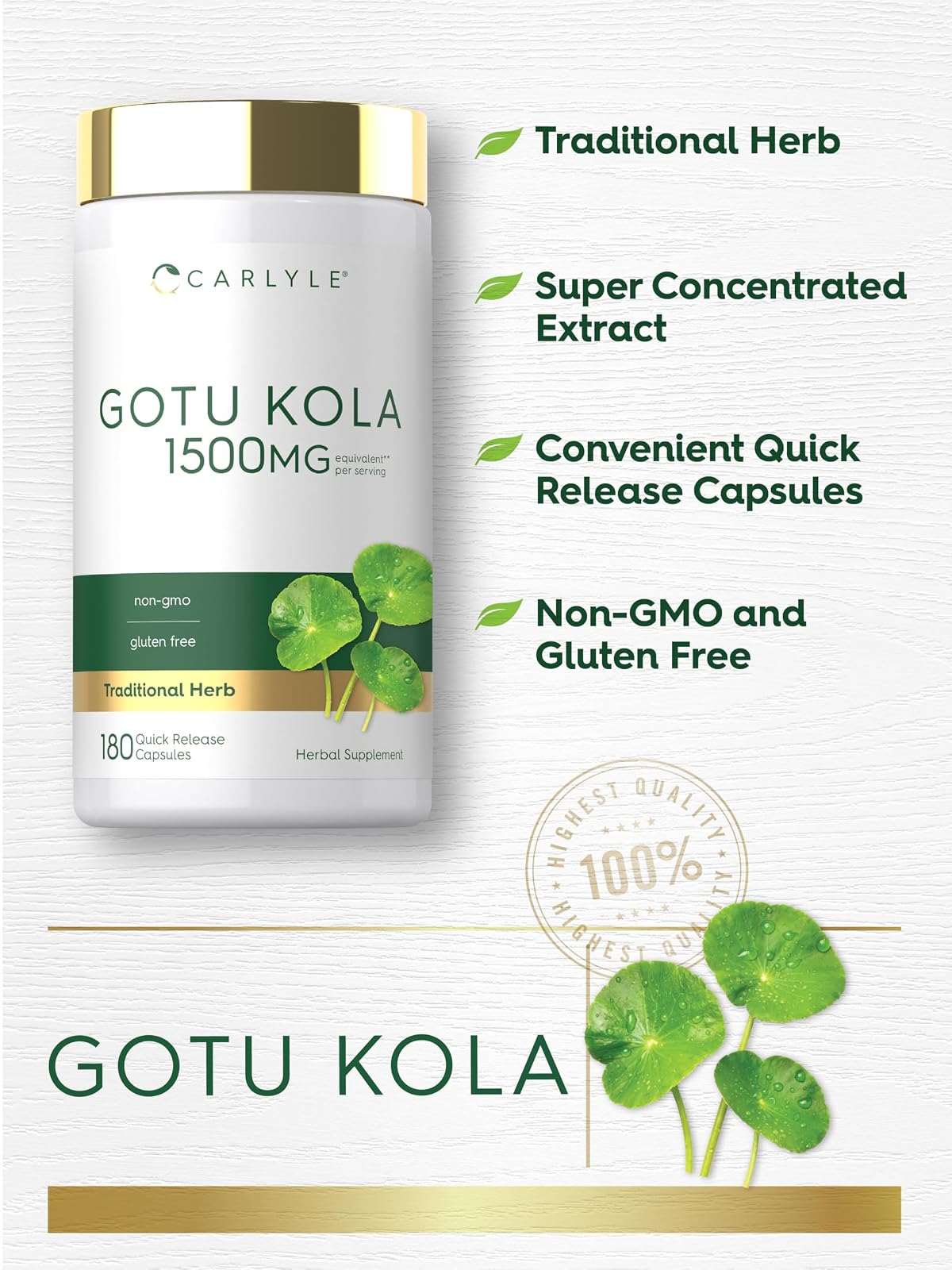 Natural stress relief with Gotu Kola