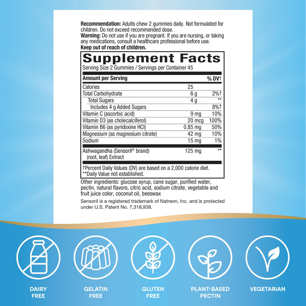 Natural stress relief with gummies