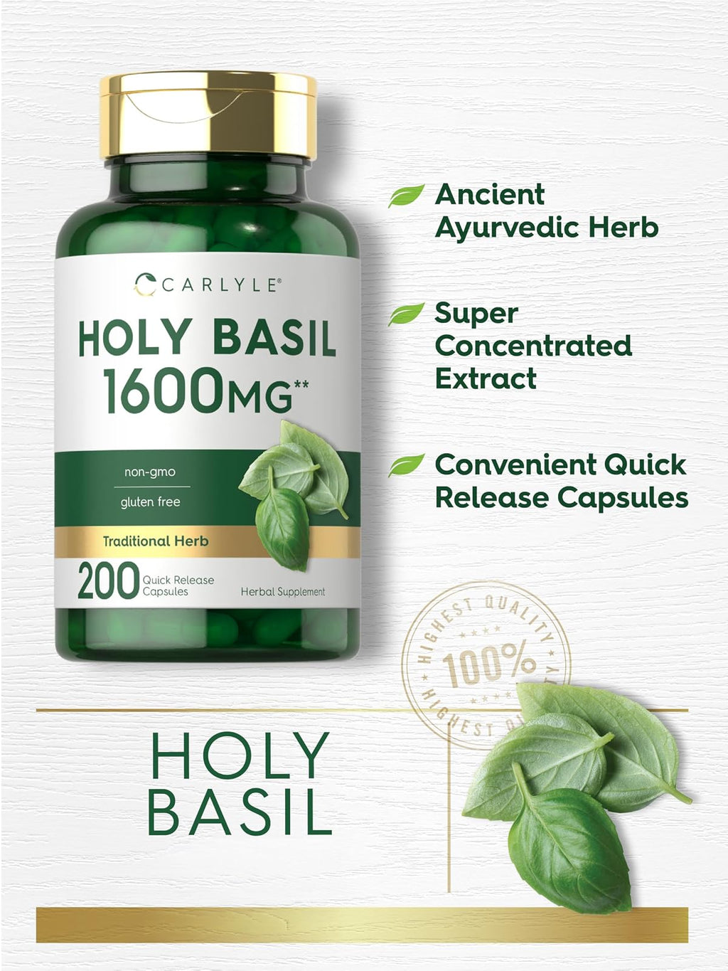 Natural stress relief with Holy Basil