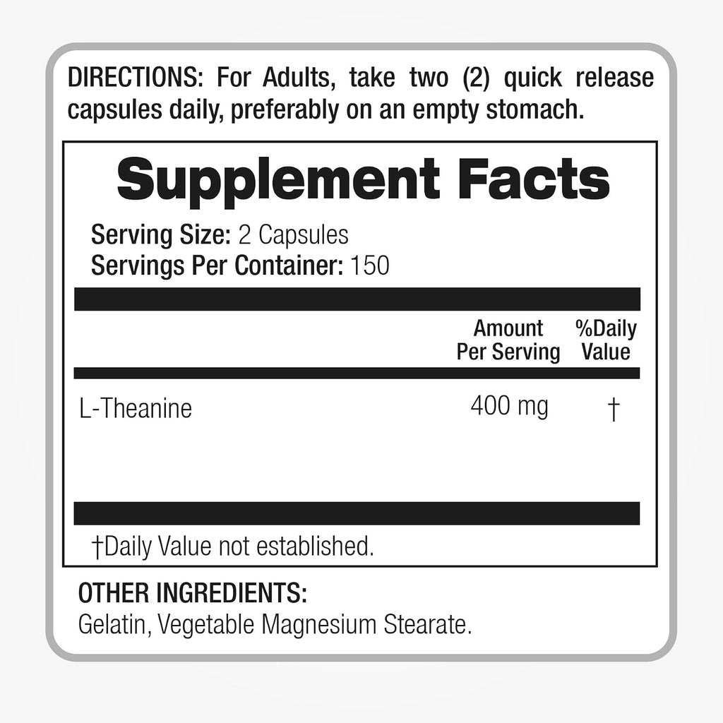 natural stress relief with l-theanine