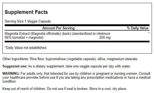 natural stress relief with Magnolia Bark