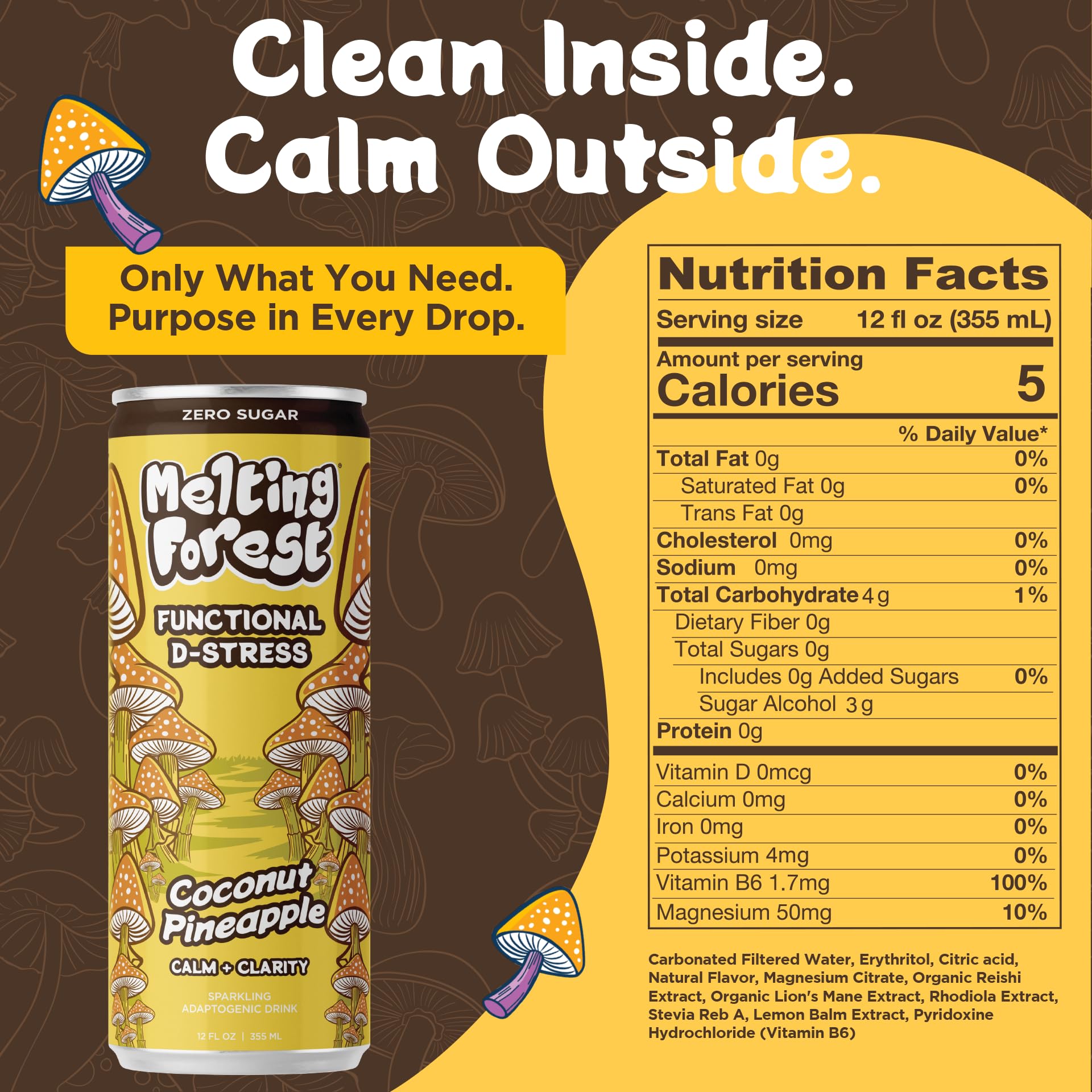 Natural stress relief with mushrooms