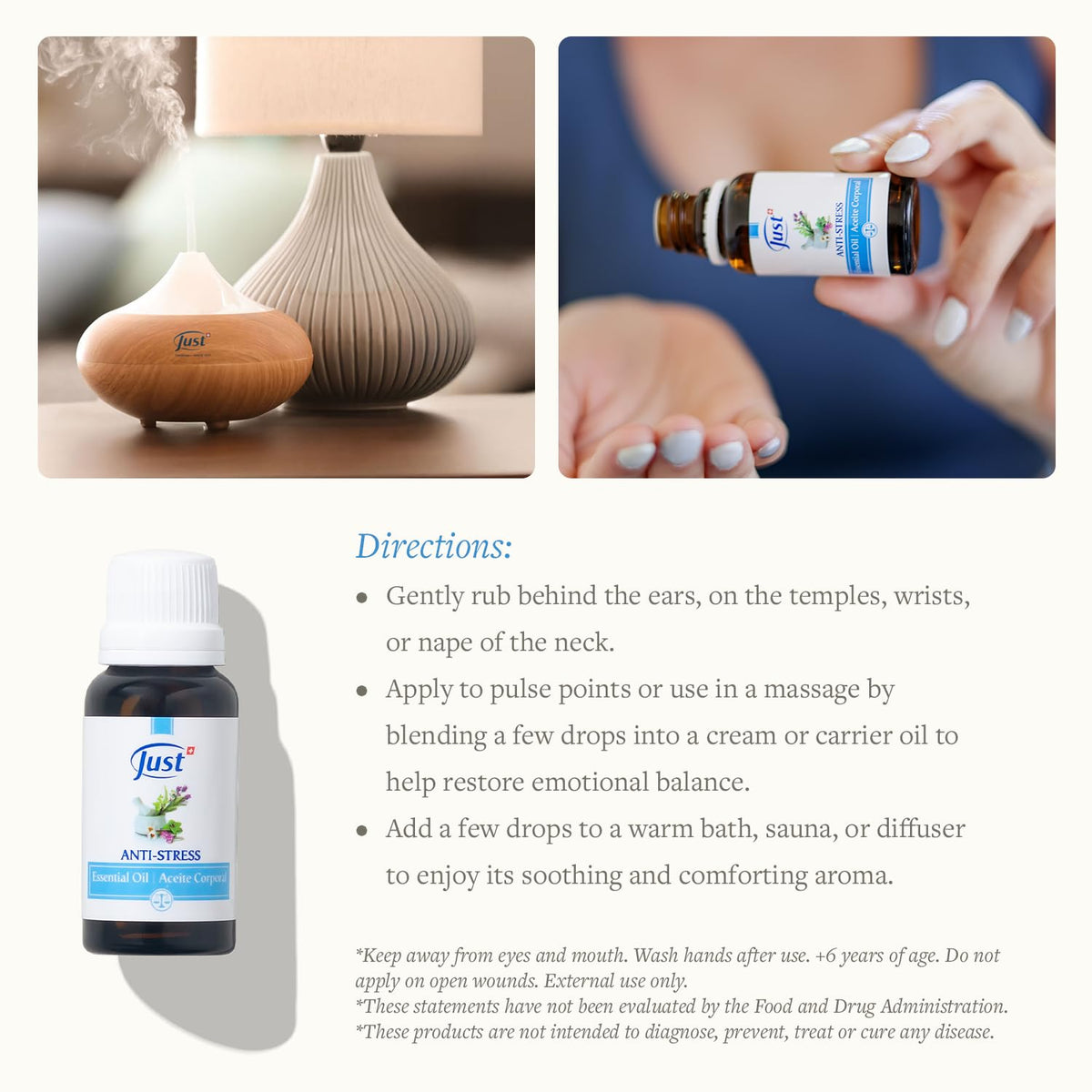 natural stress relief with oils