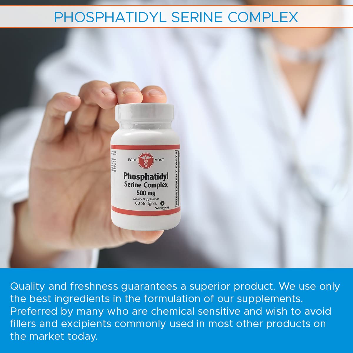 Natural stress relief with phosphatidyl serine