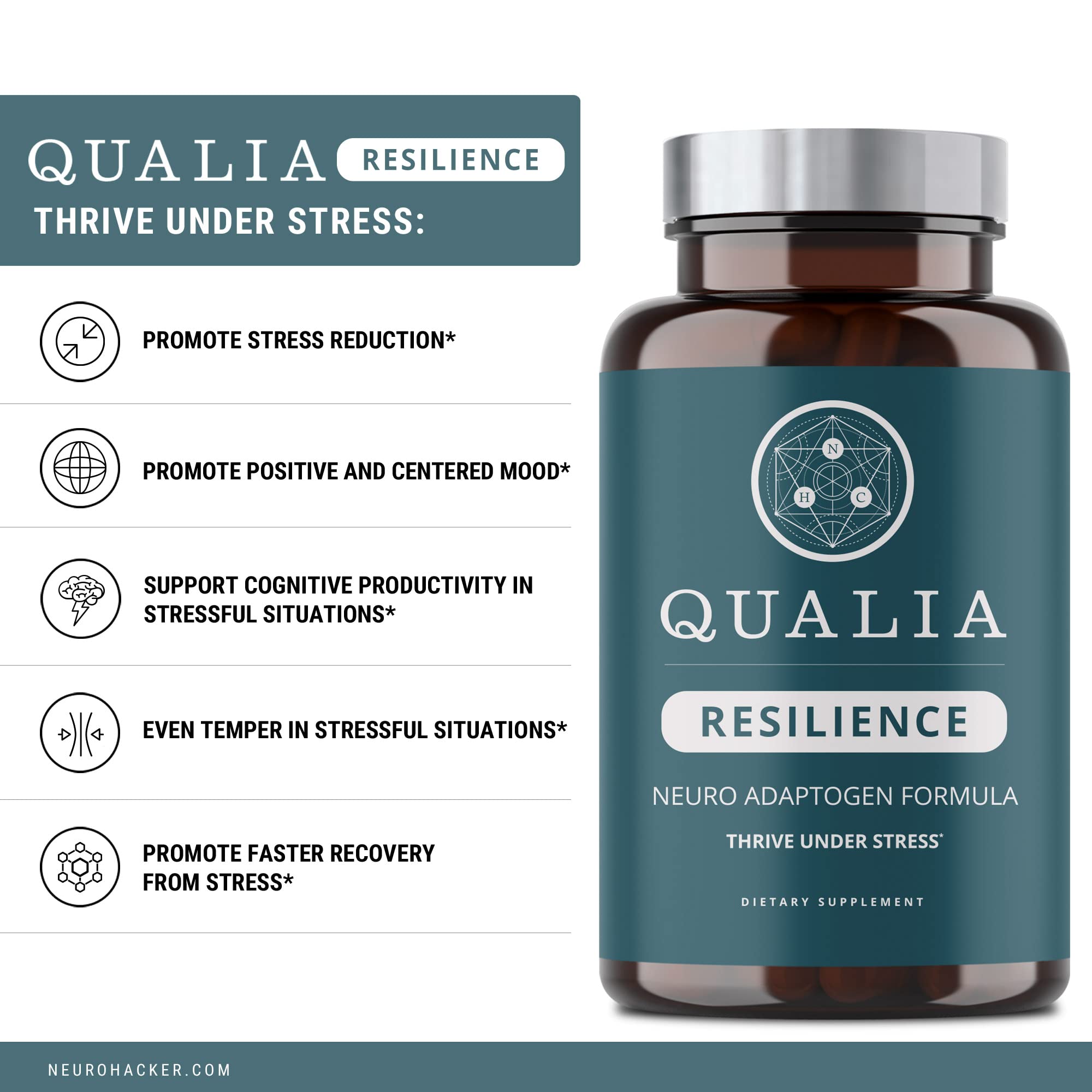 natural stress relief with Qualia Resilience