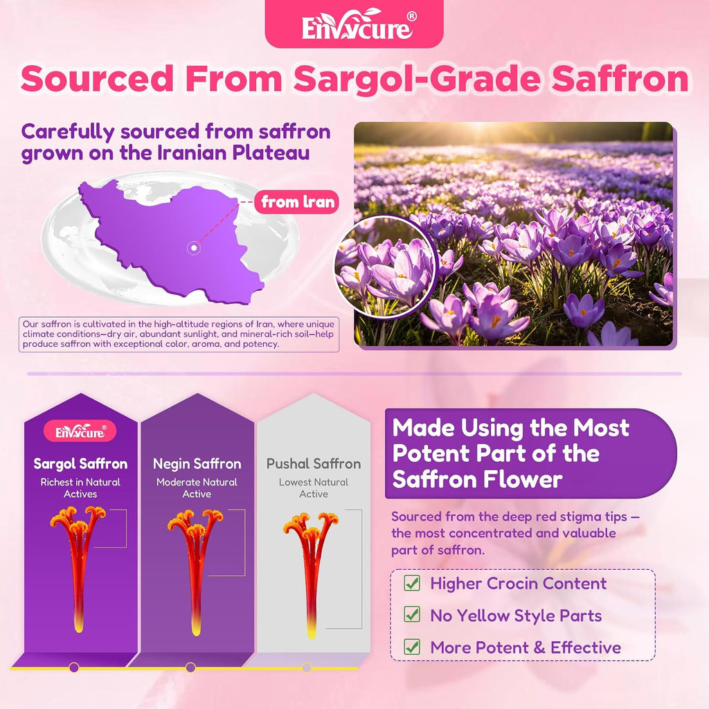 Natural stress relief with saffron gummies