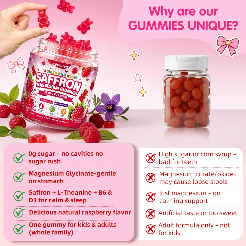 Natural stress relief with saffron gummies