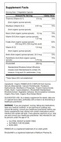 natural stress relief with vitamins