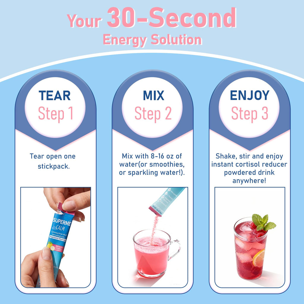 Natural stress support drink mix