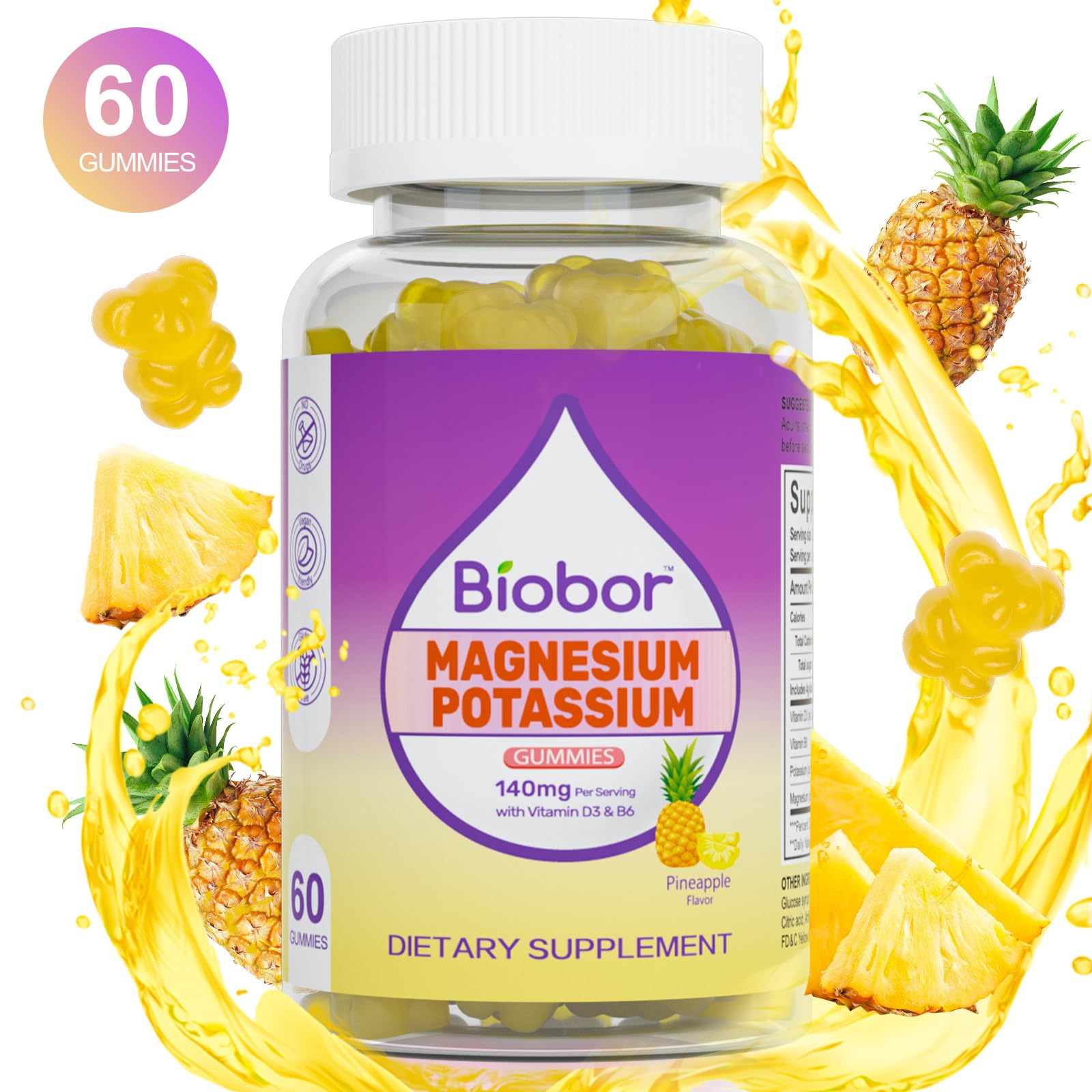 Natural stress support magnesium gummies