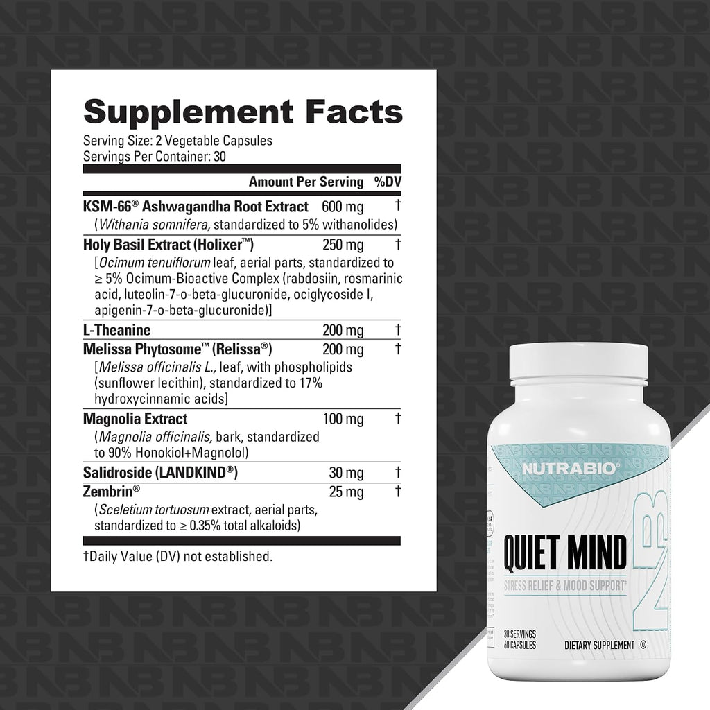 natural stress support NutraBio multivitamins