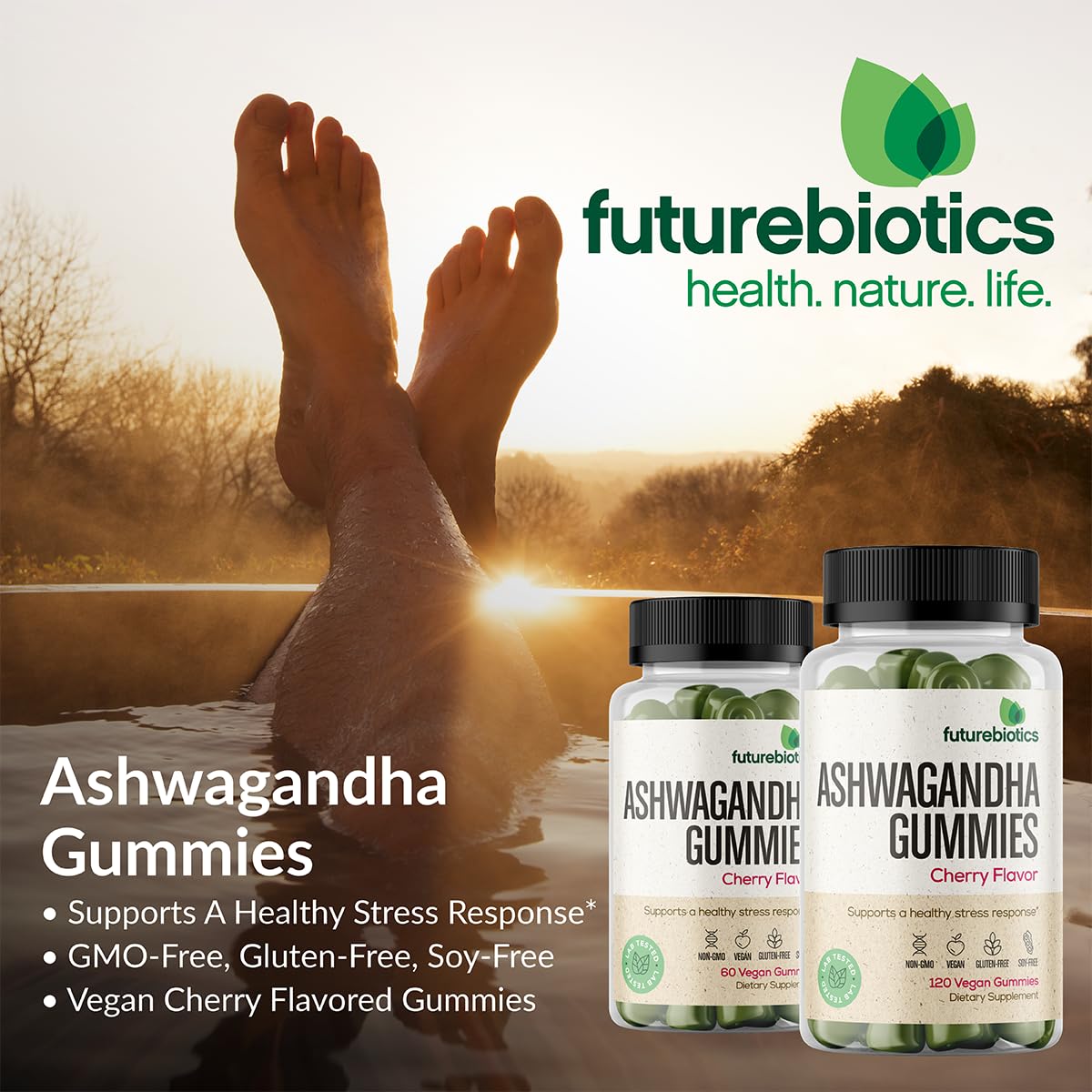 Natural stress support with Futurebiotics gummies