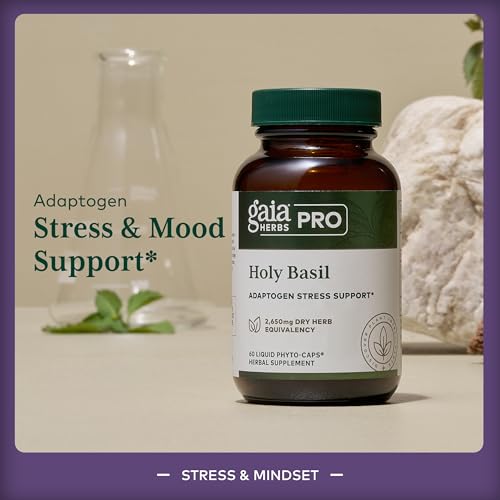 natural stress support with holy basil
