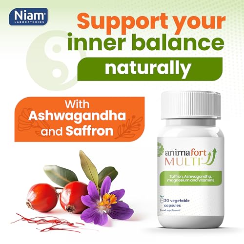 Natural stress support with saffron and ashwagandha