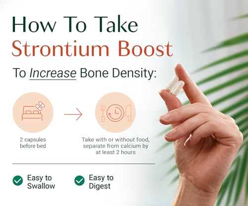 Natural strontium supplement for calcium