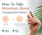 Natural strontium supplement for calcium