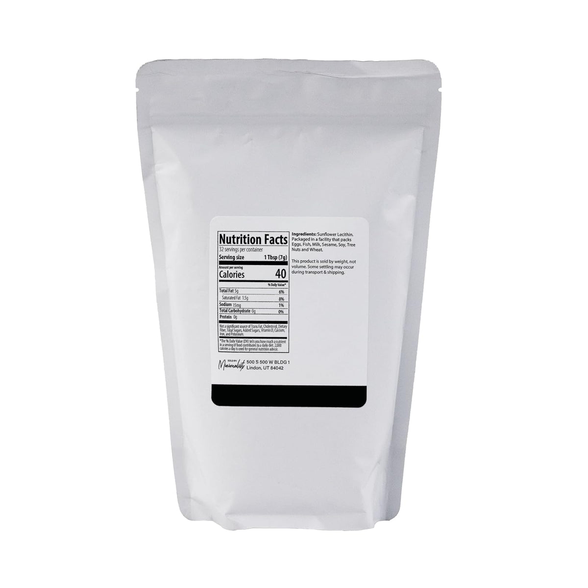 Natural sunflower lecithin for smoothies