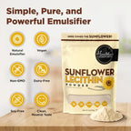 Natural sunflower lecithin powder for baking
