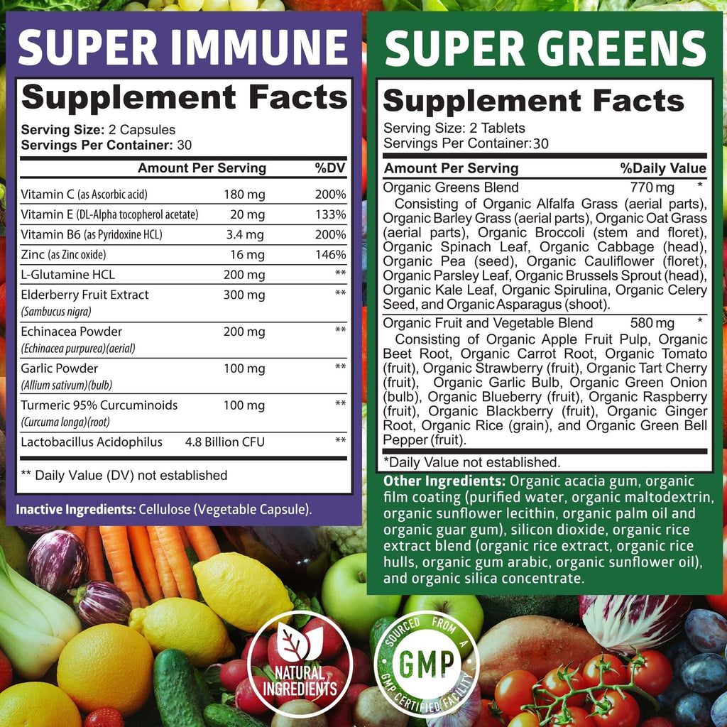 natural super greens supplement for health
