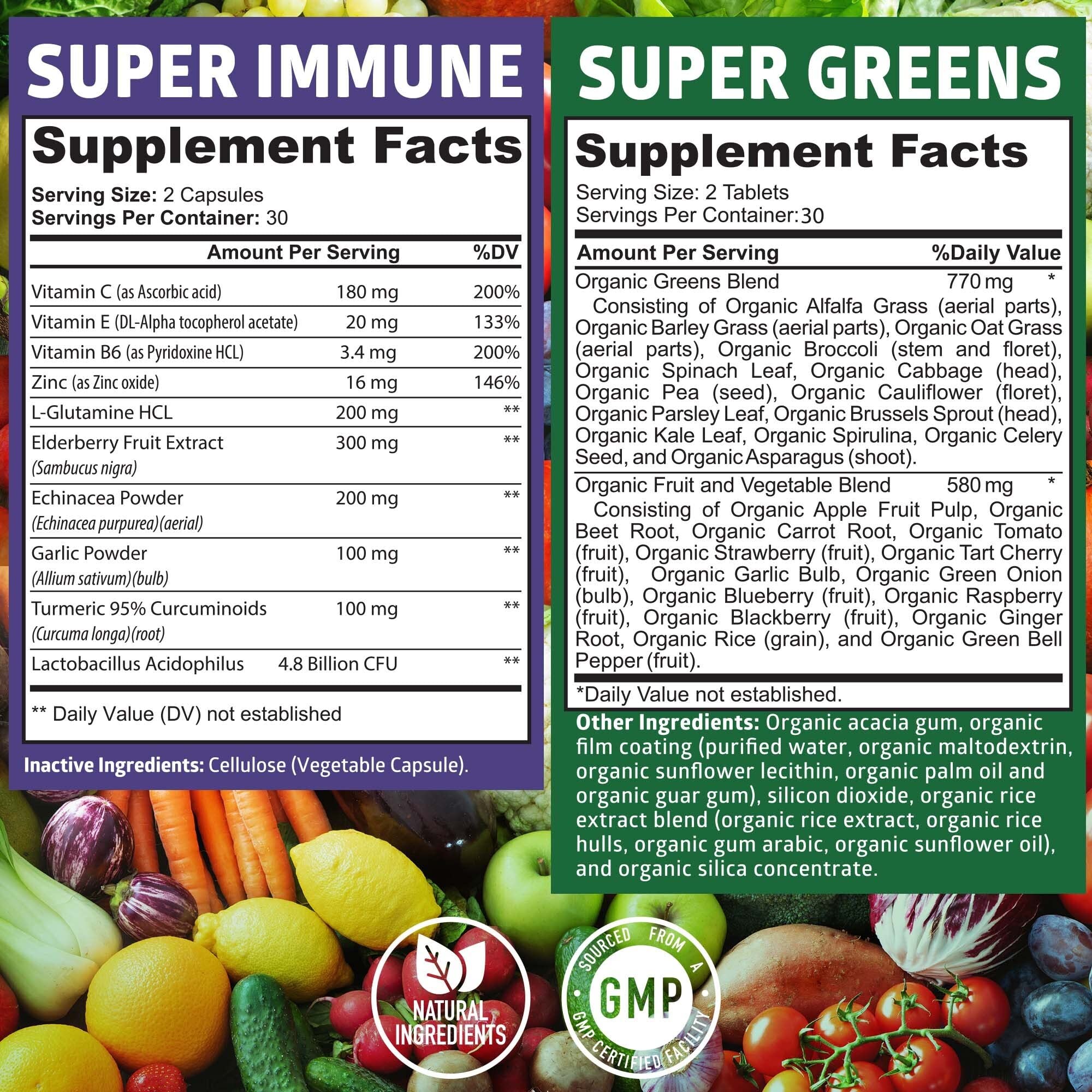 natural super greens supplement for health
