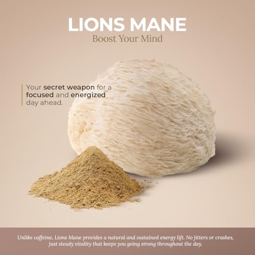 Natural superfood mushrooms for cognitive support