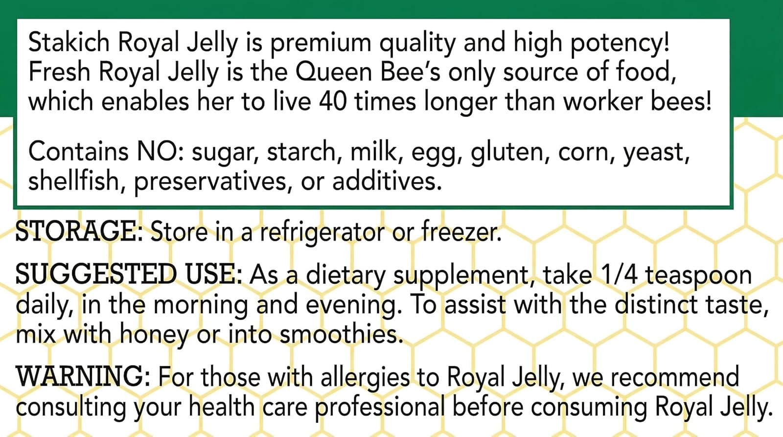 natural superfood Royal Jelly