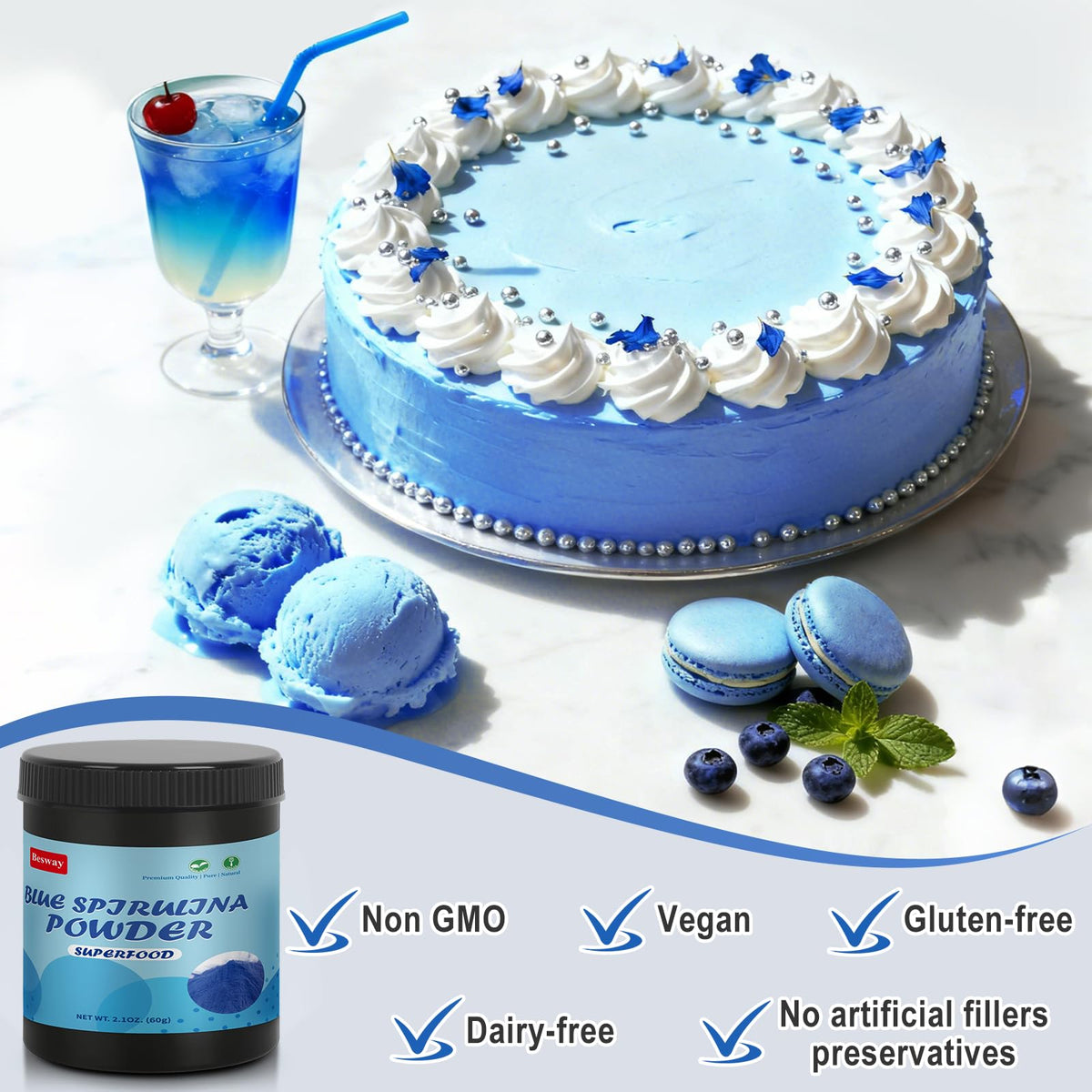 natural superfood spirulina supplement