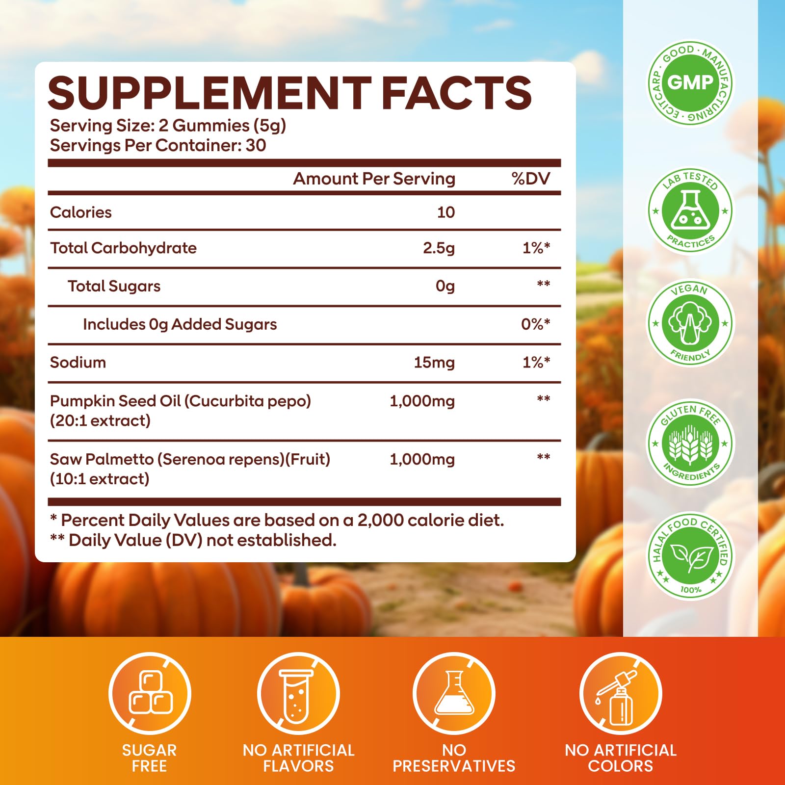 Natural supplement for prostate support