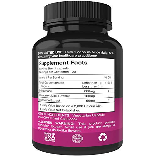 Natural supplement for urinary tract