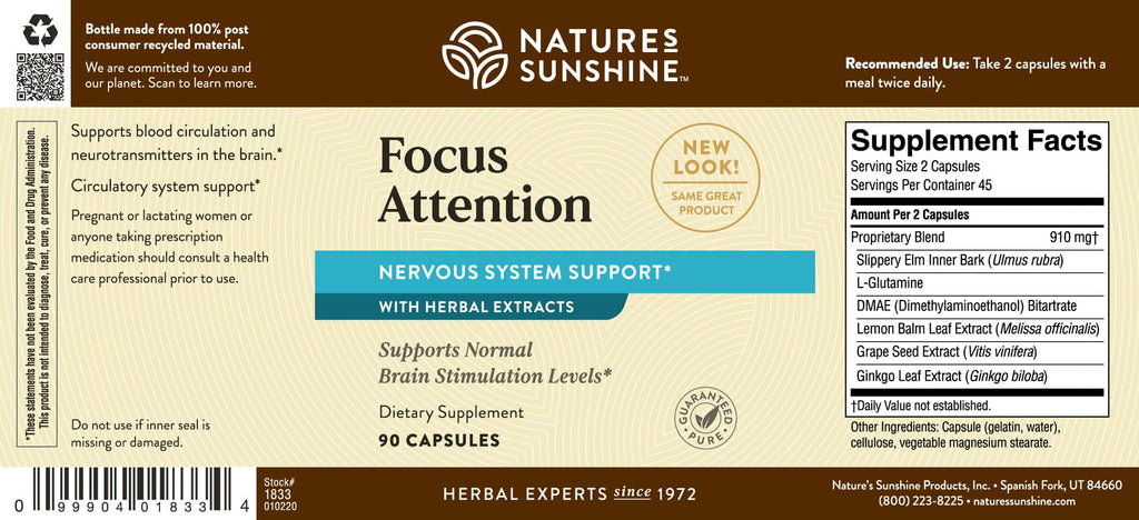 natural supplements for better focus and attention