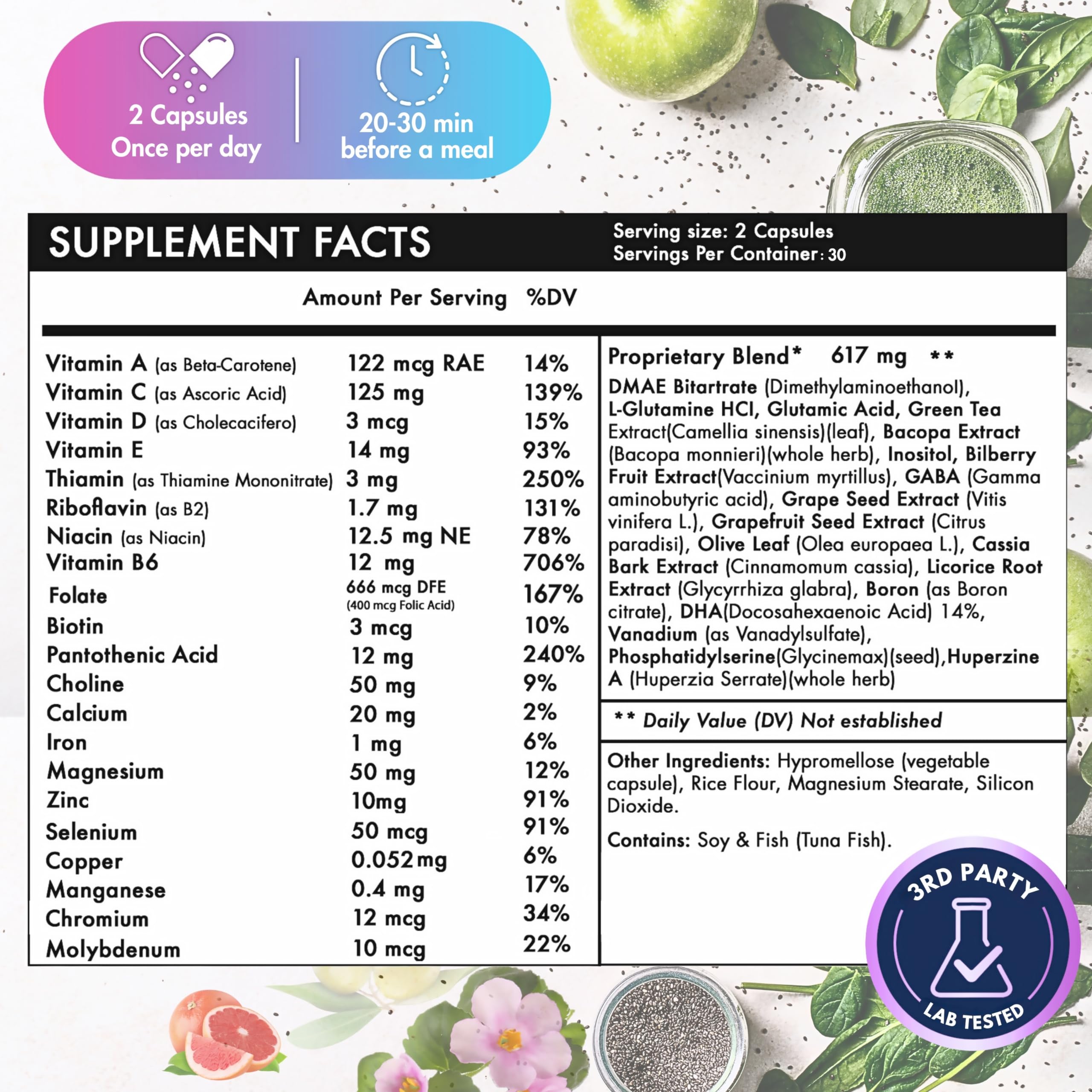 Natural supplements for cognitive health
