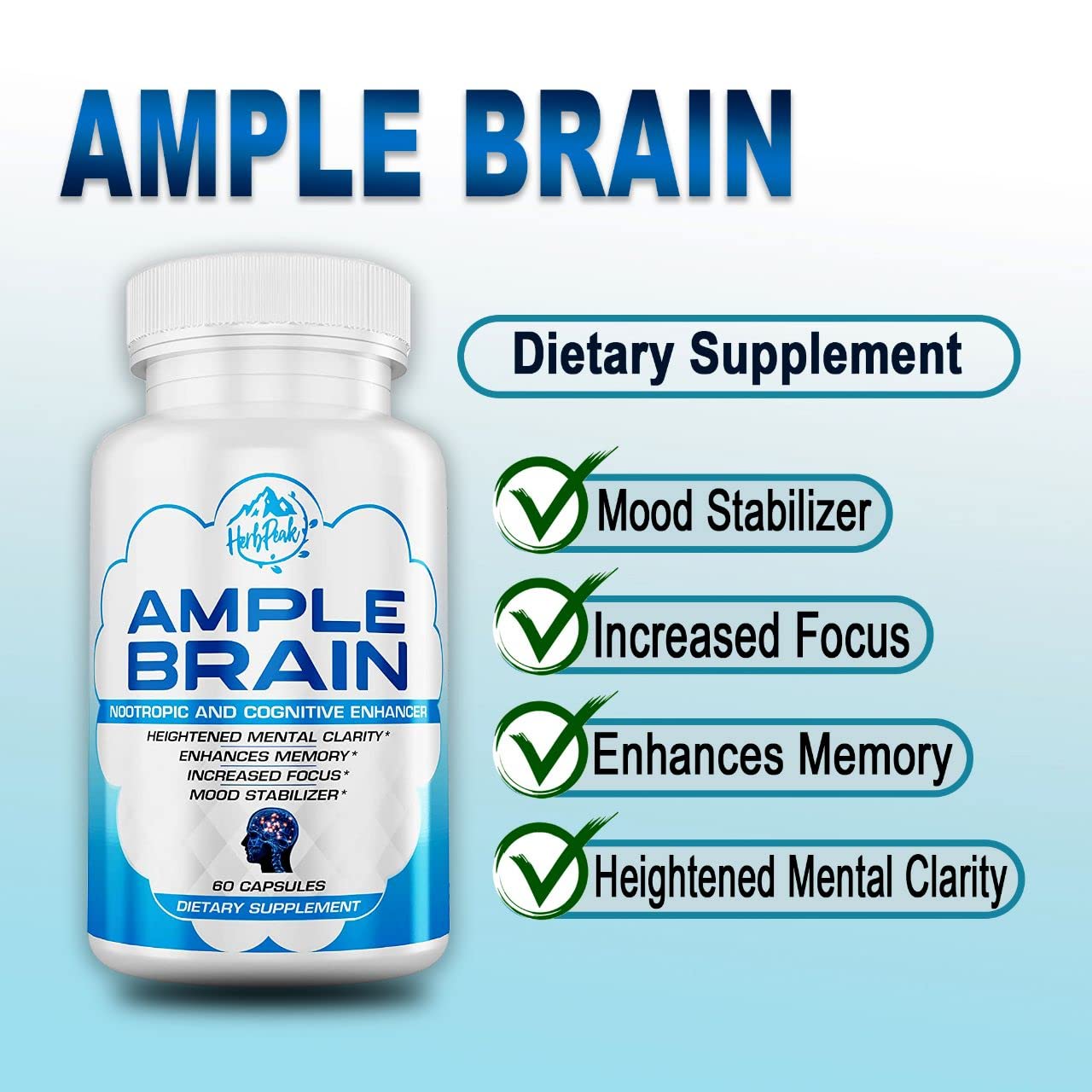 Natural supplements for improved concentration